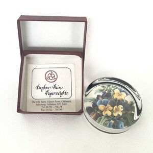 DAPHNE PAIN Glass Paperweight - Vintage Desktop Accessory - Etsy