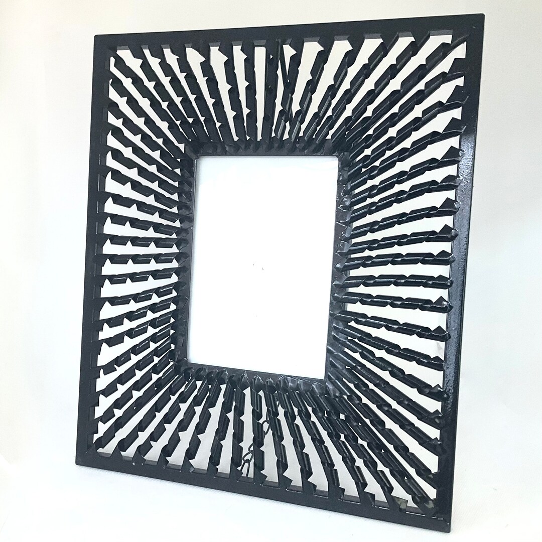 Black Metal Photo Frame - Vintage Decorative Stand Frame - Etsy