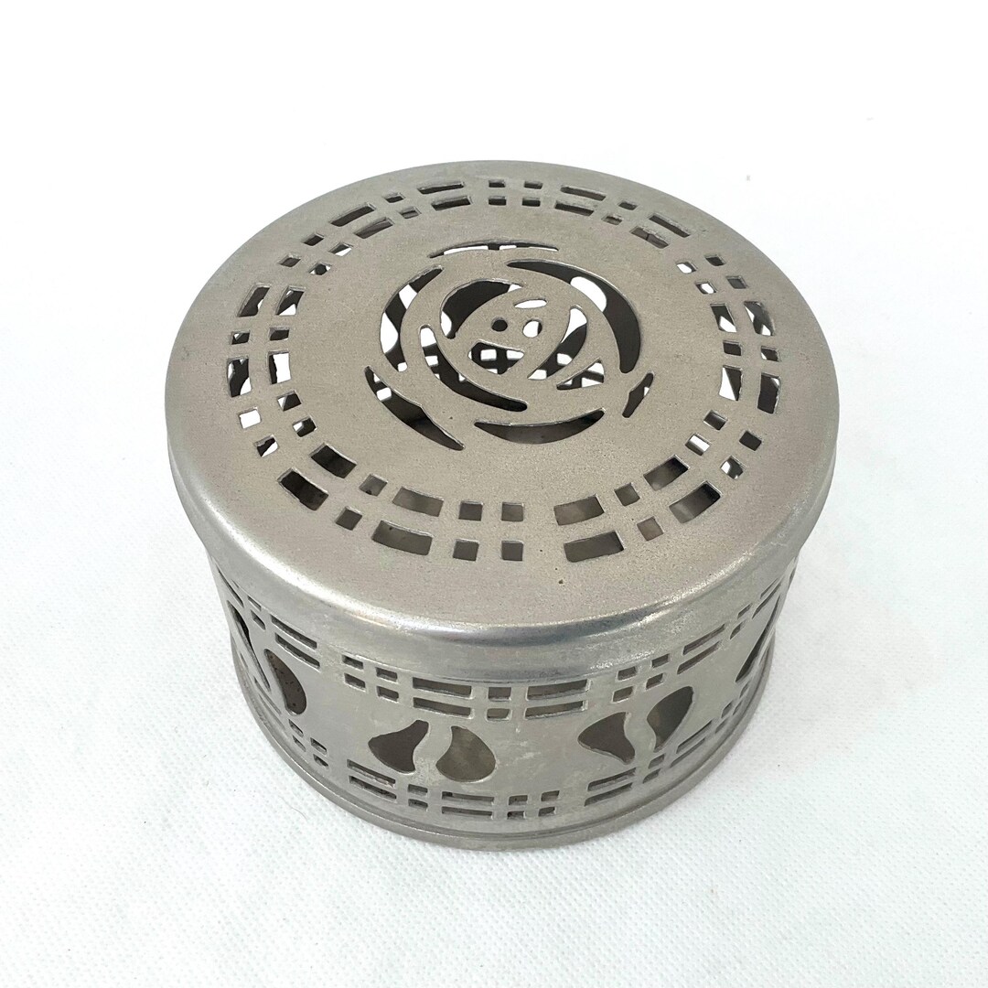 Rennie Mackintosh Style Silver Metal Vintage Box - Filigree Cut Out ...