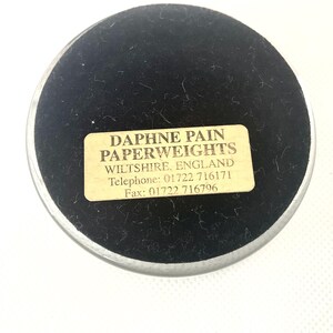 DAPHNE PAIN Glass Paperweight - Vintage Desktop Accessory - Etsy