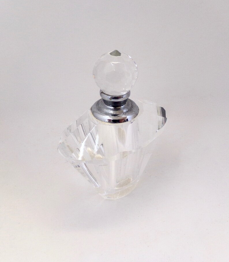 Vintage kristallen parfumfles Art Deco stijl geurfles SHUDEHILL ...