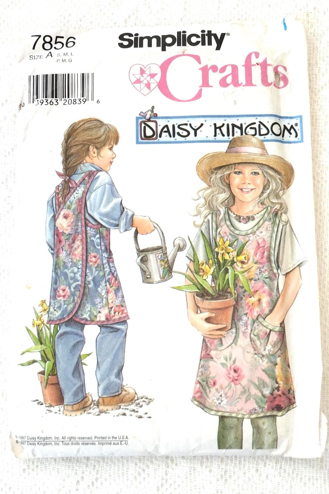 Simplicity Sewing Patterns 7856 - Vintage DAISY KINGDOM Little Girls ...