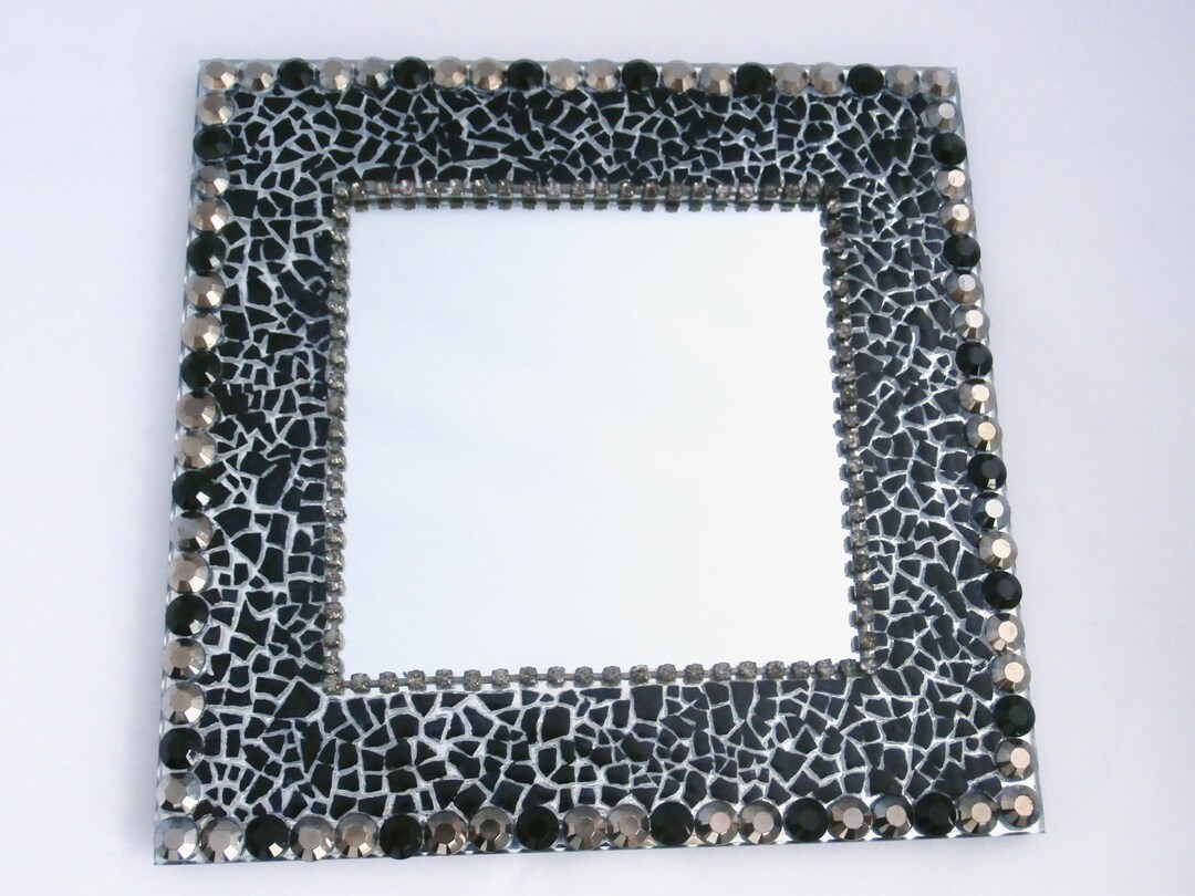 Upcycled Square Eggshell Mosaic Mirror - Handmade Mirror - Etsy
