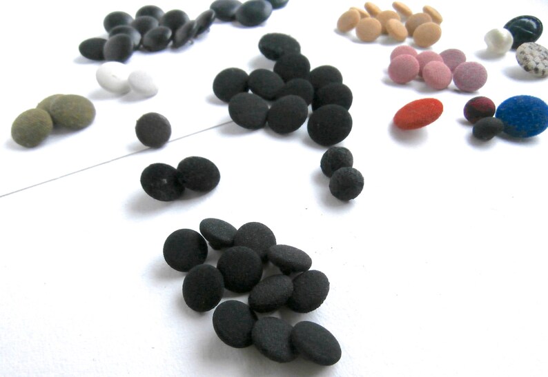 Covered Buttons Lot X 67 - Vintage Mixed Buttons - Etsy