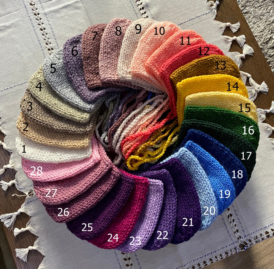 Newborn Rainbow Bonnets Newborn Knit Bonnet Knit Baby Bonnet Newborn ...