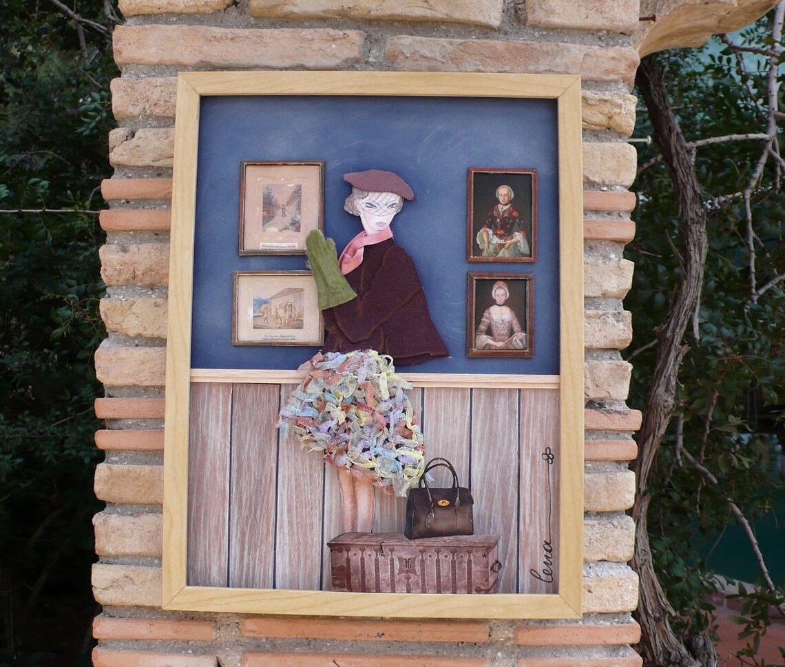 3d Wall Art/collage/model/fashion/framed Wall - Etsy