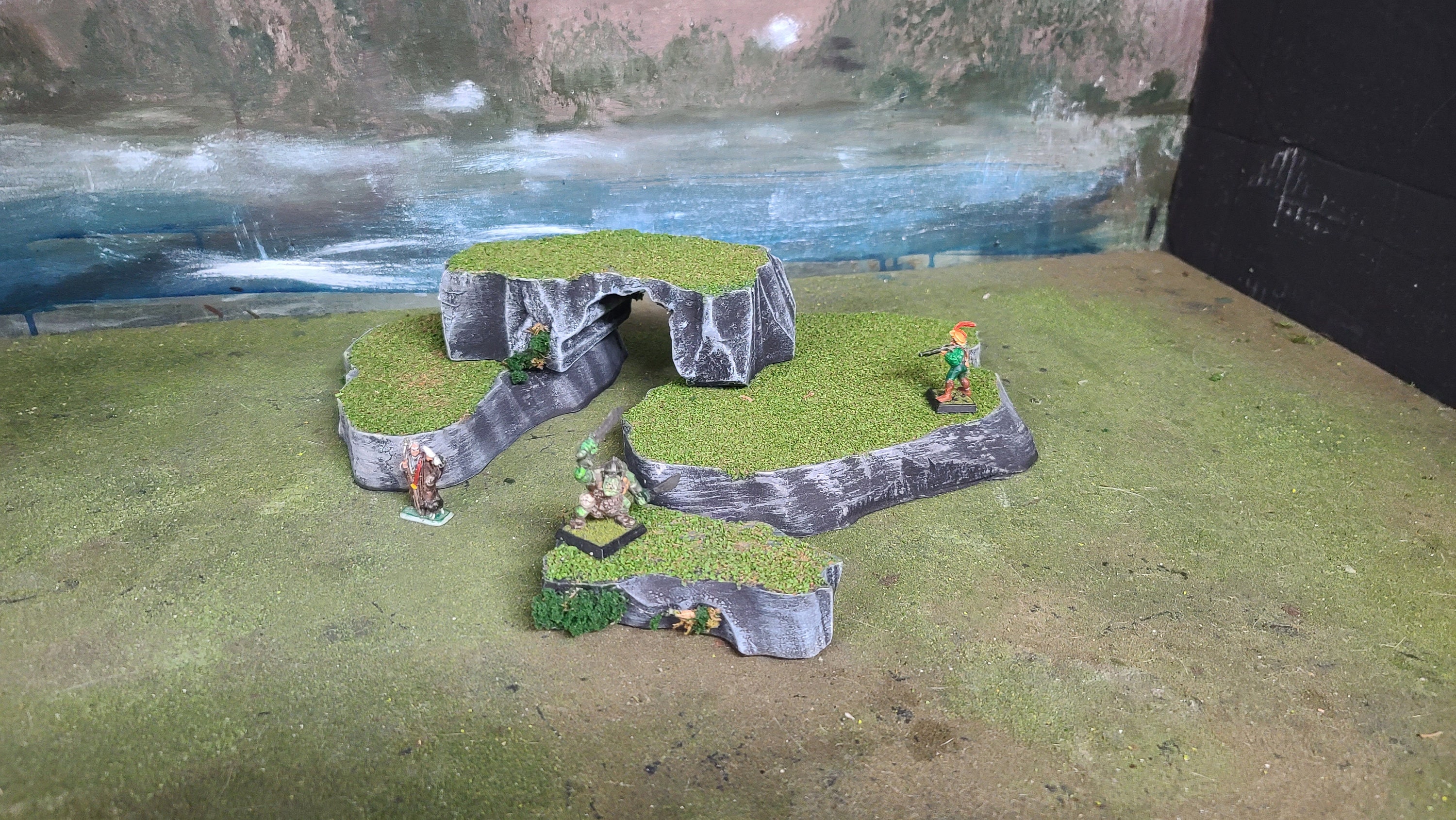 4 Modular Stack Hills W Cliff Tunnel Custom Handcrafted Tabletop ...