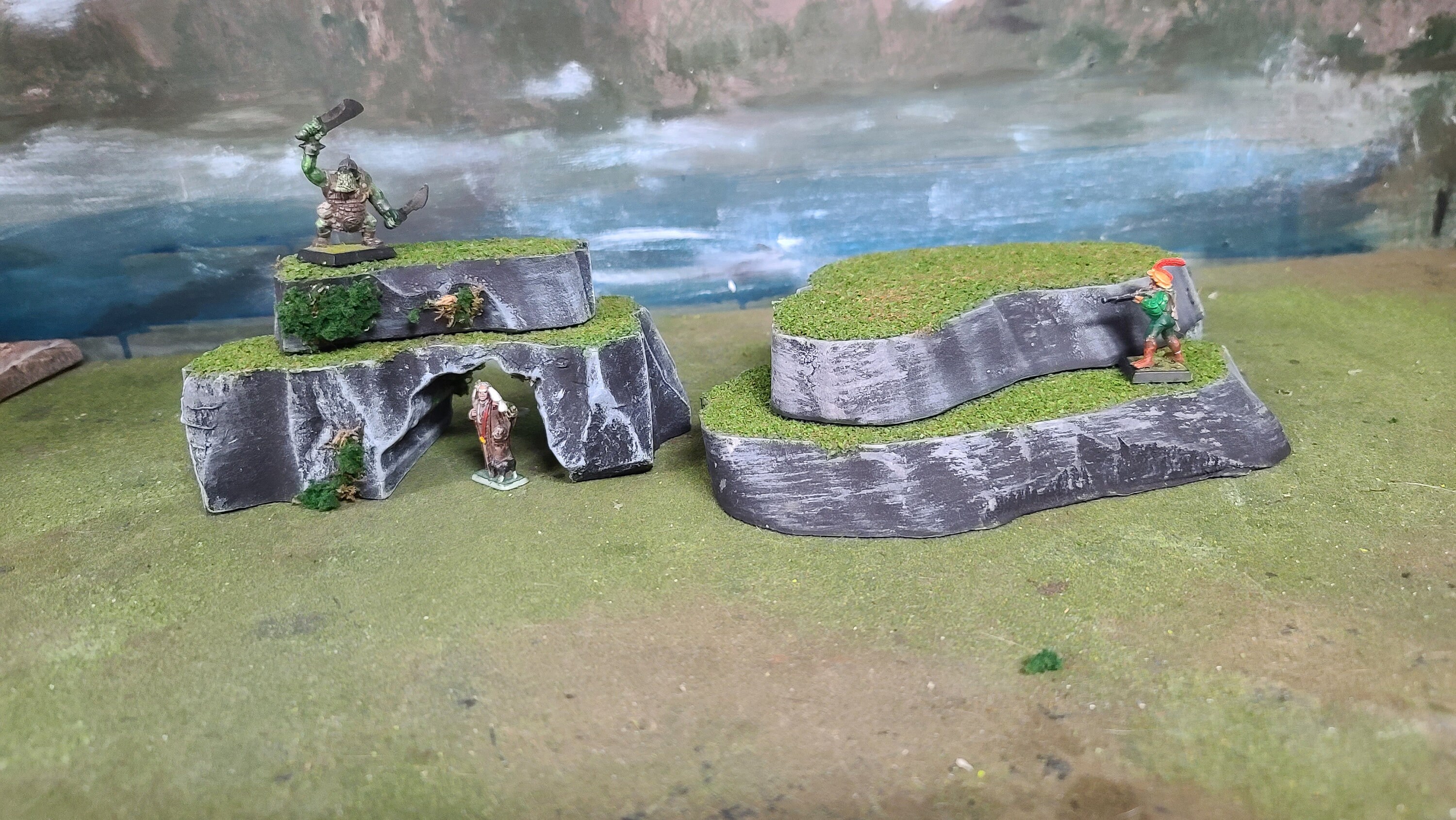 4 Modular Stack Hills W Cliff Tunnel Custom Handcrafted Tabletop ...