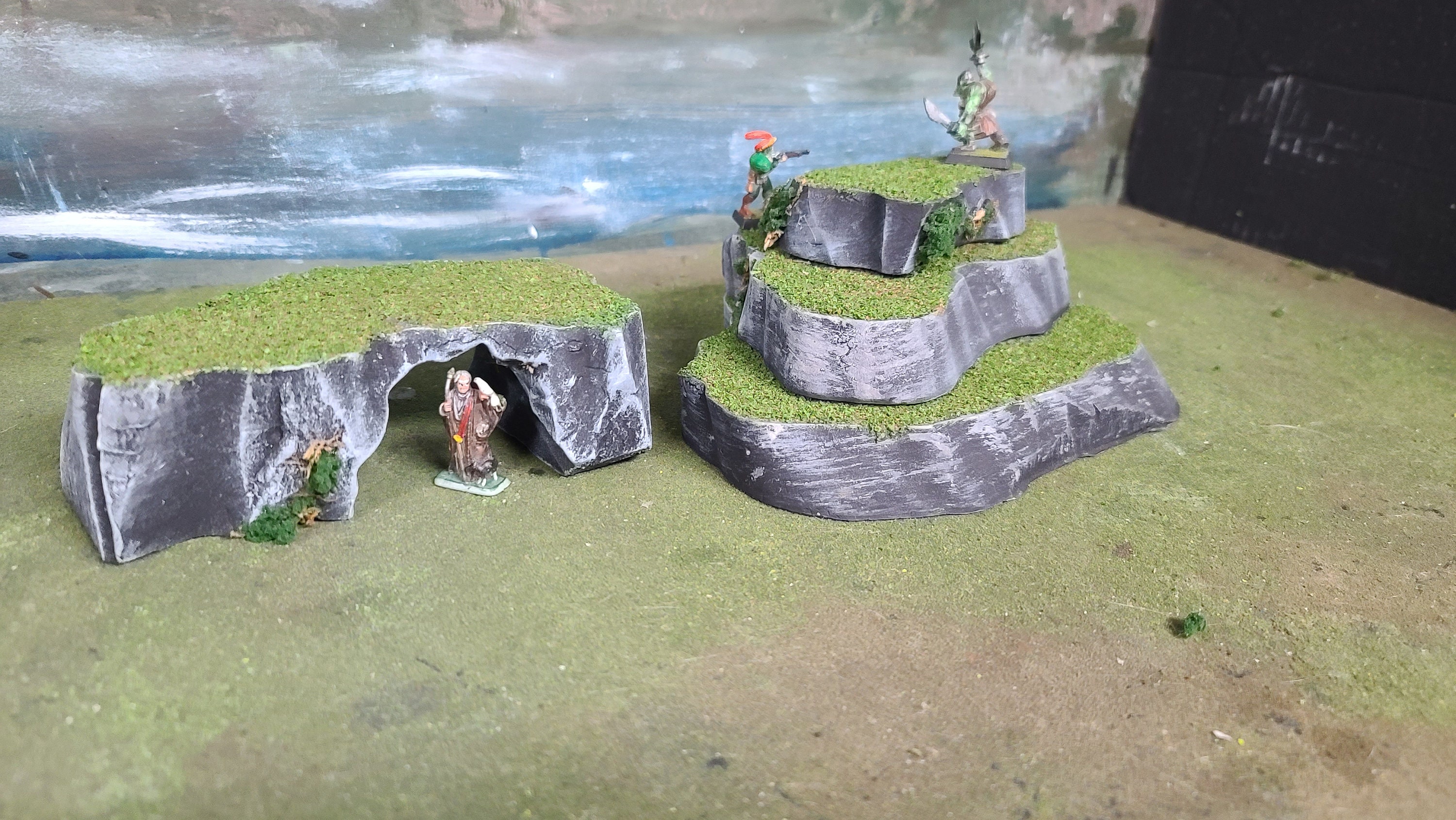 4 Modular Stack Hills W Cliff Tunnel Custom Handcrafted Tabletop ...