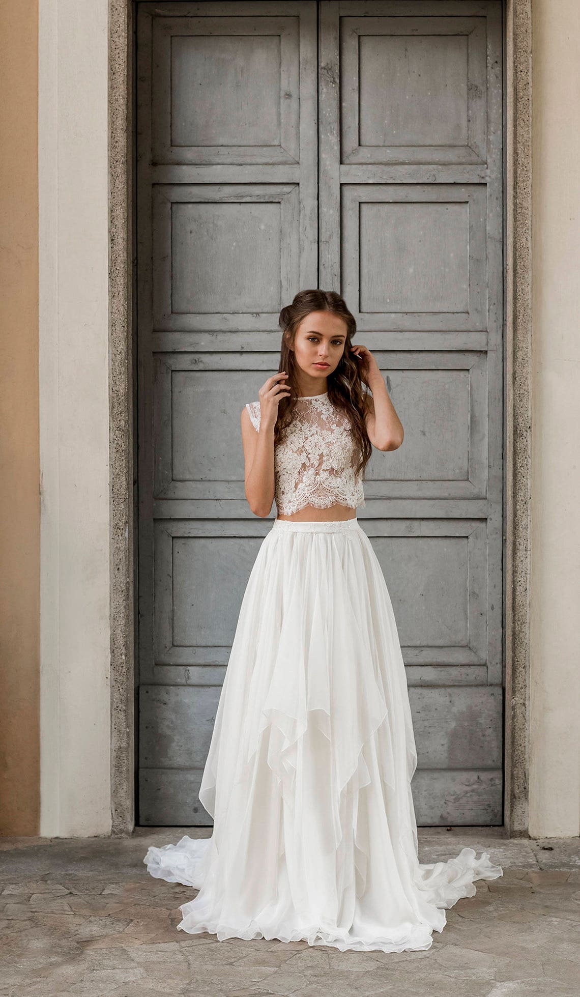 Silk and Lace Wedding Separates Bridal Separates 2 Piece - Etsy