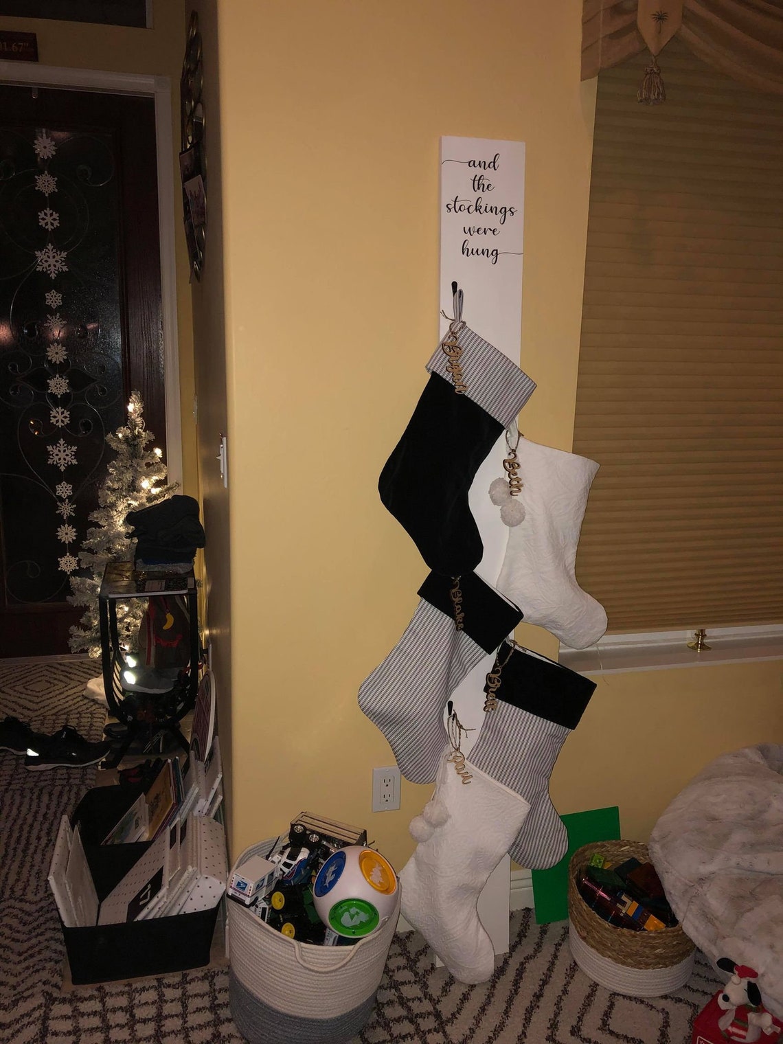 Vertical Stocking Holder 6ft Stockings Were Hung Stocking - Etsy