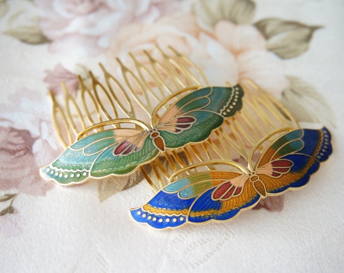 Traditional Chinese Hair Comb Jing Tai Lan Vintage Hair - Etsy