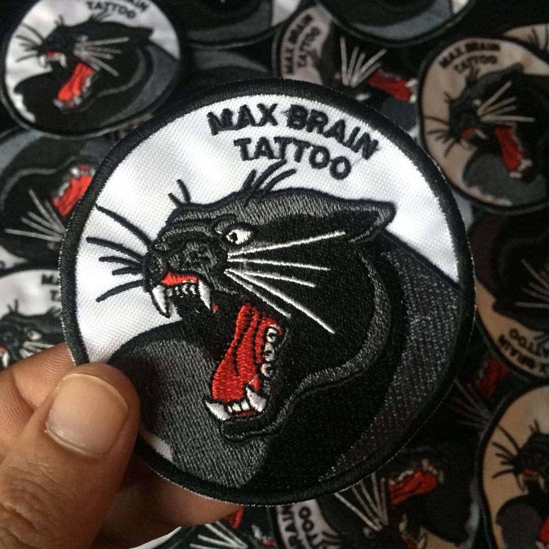PANTHER PATCH - Tattoo Patch, Traditional Tattoo Patch, Patches, Denim ...