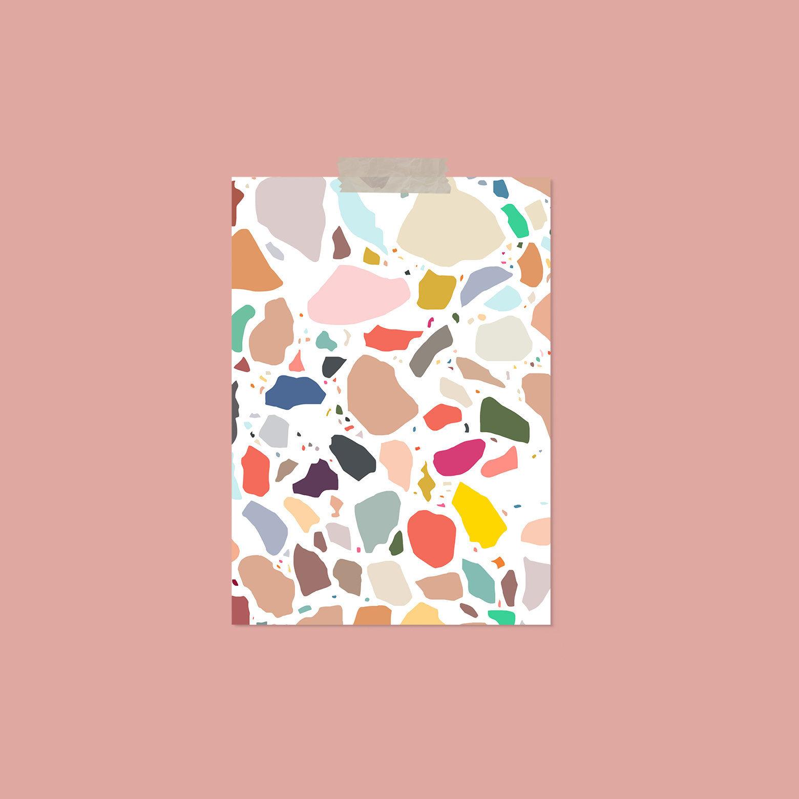 Set of 3 6x4 Terrazzo Prints. Quality Wall Art. Abstract Modern Print ...