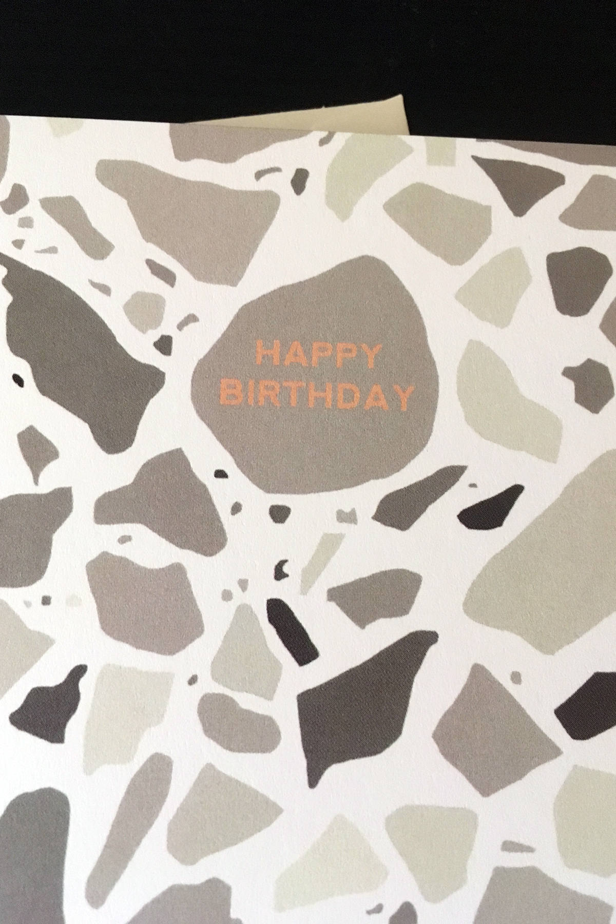 Terrazzo Birthday Card. Greeting Card. Bday Friend. Unisex Patterned ...