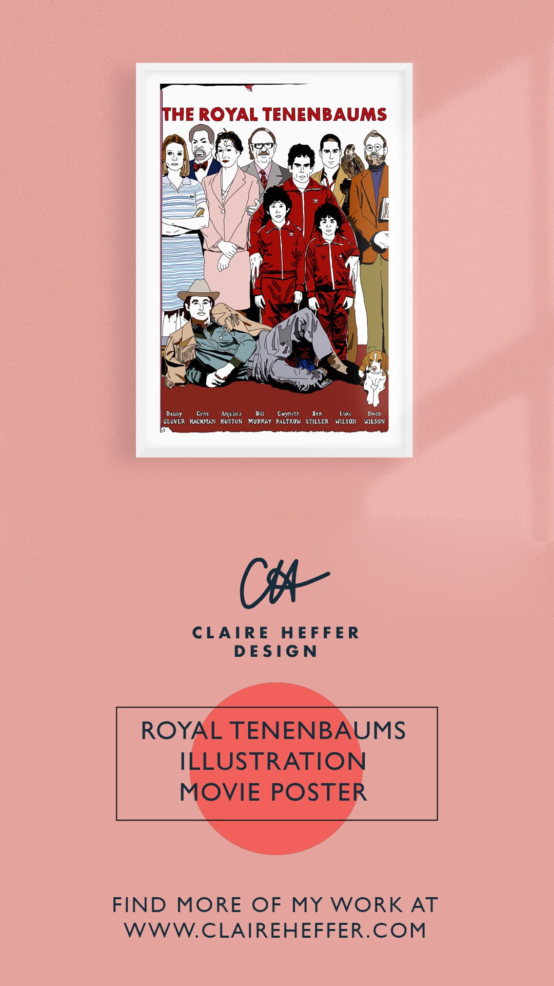 The Royal Tenenbaums Poster: Wes Anderson Film Print, Gallery Wall Art ...