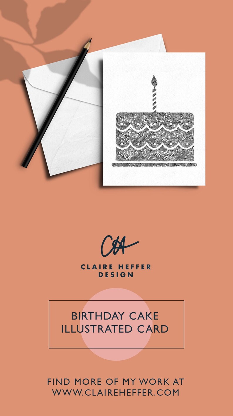 Birthday Cake Birthday Card Greeting Card 6x4 Size - Etsy UK