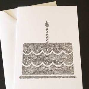 Birthday Cake Birthday Card Greeting Card 6x4 Size - Etsy UK