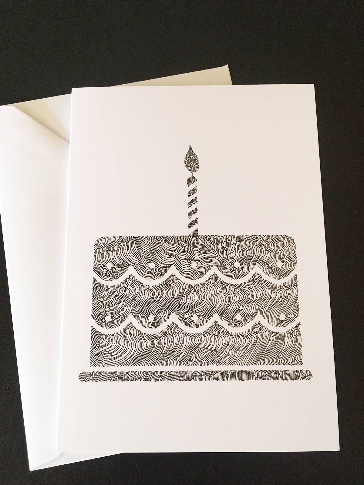 Birthday Cake Birthday Card Greeting Card 6x4 Size - Etsy UK
