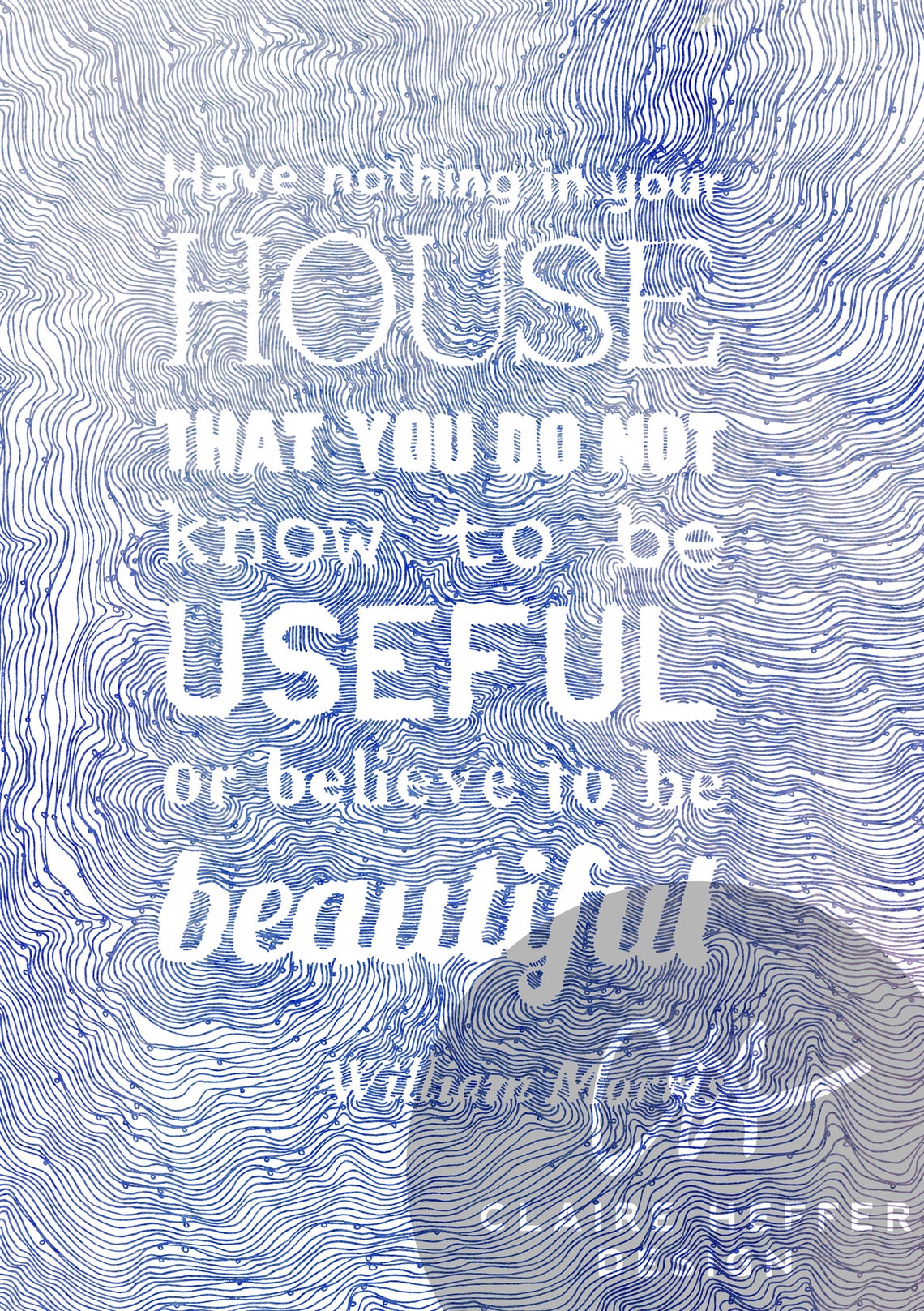 William Morris Typographic Quote Modern Design Print. Original ...