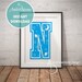 Pink Letter N LETTER N Print Letter N Pink Nursery Girls - Etsy