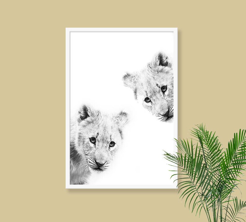 BABY LION Nursery Printables Baby Lion Print Baby Lion | Etsy