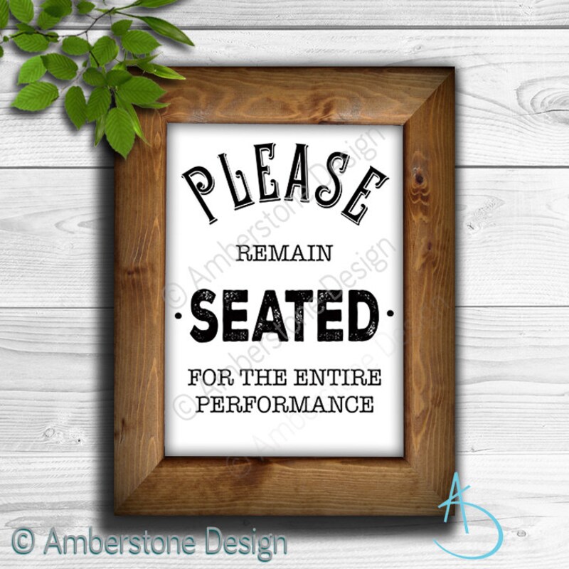 Please Remain Seated - Etsy