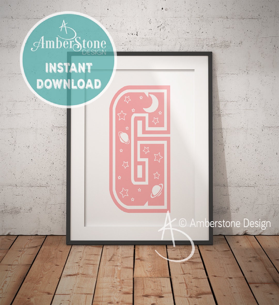 Pink Letter G, LETTER G Print, Letter G, Pink Nursery, Girls Letter G ...