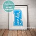 NURSERY LETTER R Print Letter R Letter R Print Letter R - Etsy