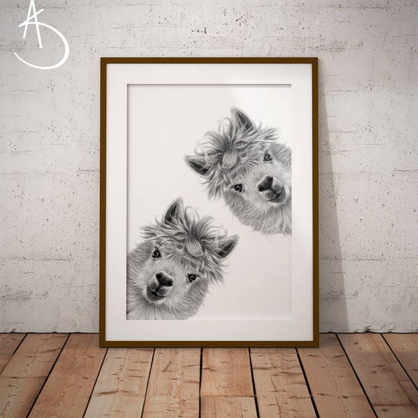 Llama Print - Etsy