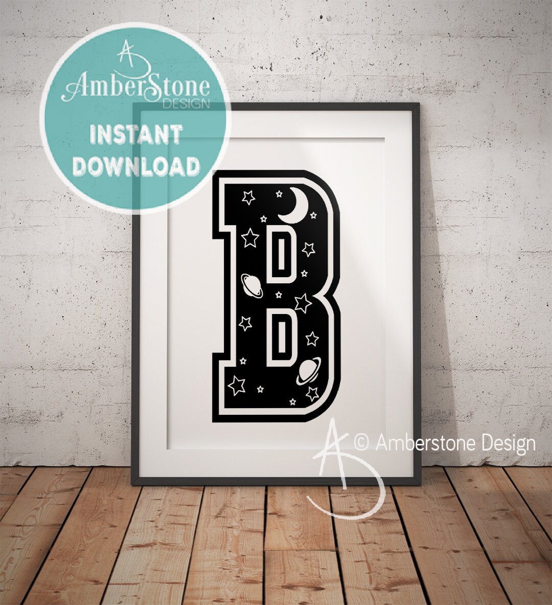 NURSERY LETTER B Print, Letter B, Letter B Print, Letter B Decor ...
