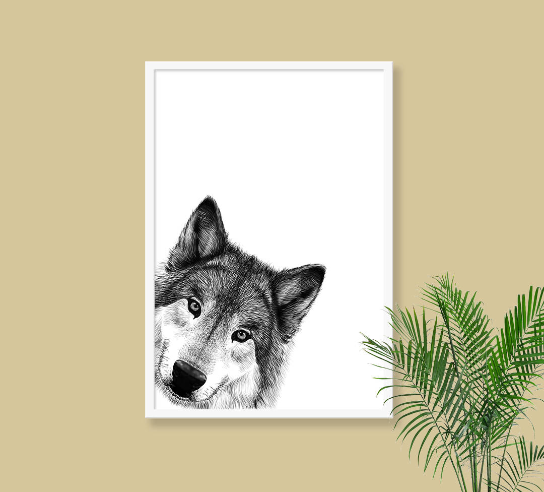 WOLF PRINT Printables Woodland Printables Nursery Decor - Etsy Ireland