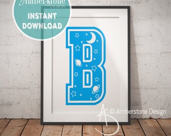 B-split Alphabet B Monogram B Letter SVG DXF Downloadable - Etsy