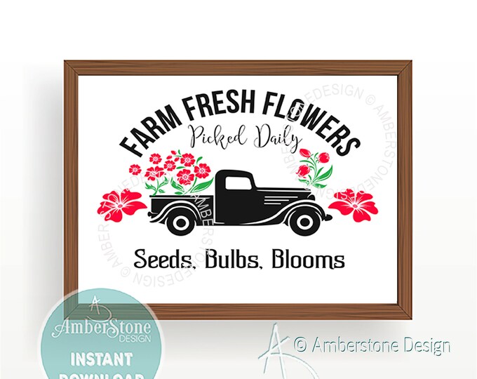 Fresh Flowers Instant PNG JPEG Digital Download Printable Art ...