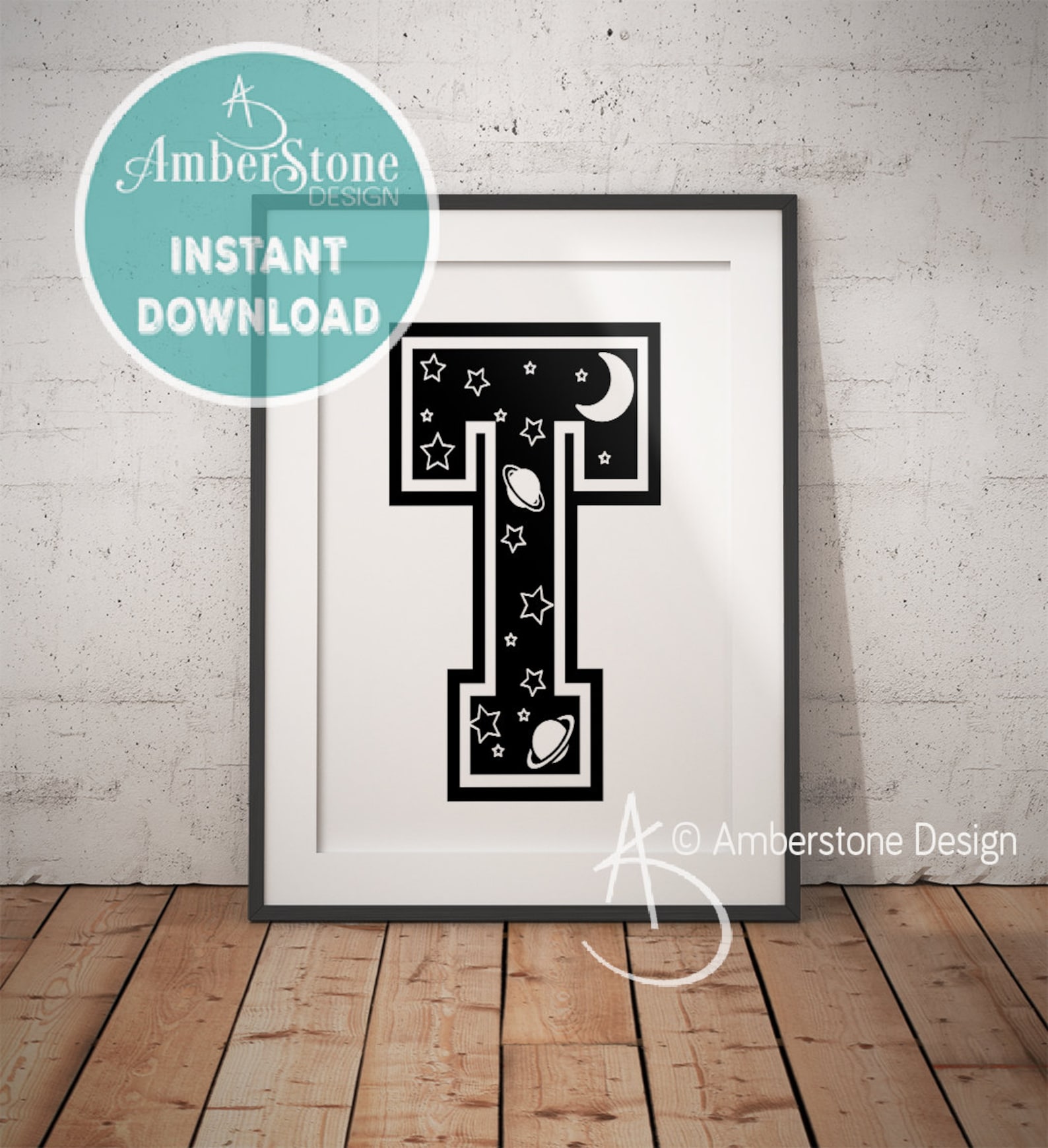 NURSERY LETTER T Print Letter T Letter T Print Letter T | Etsy