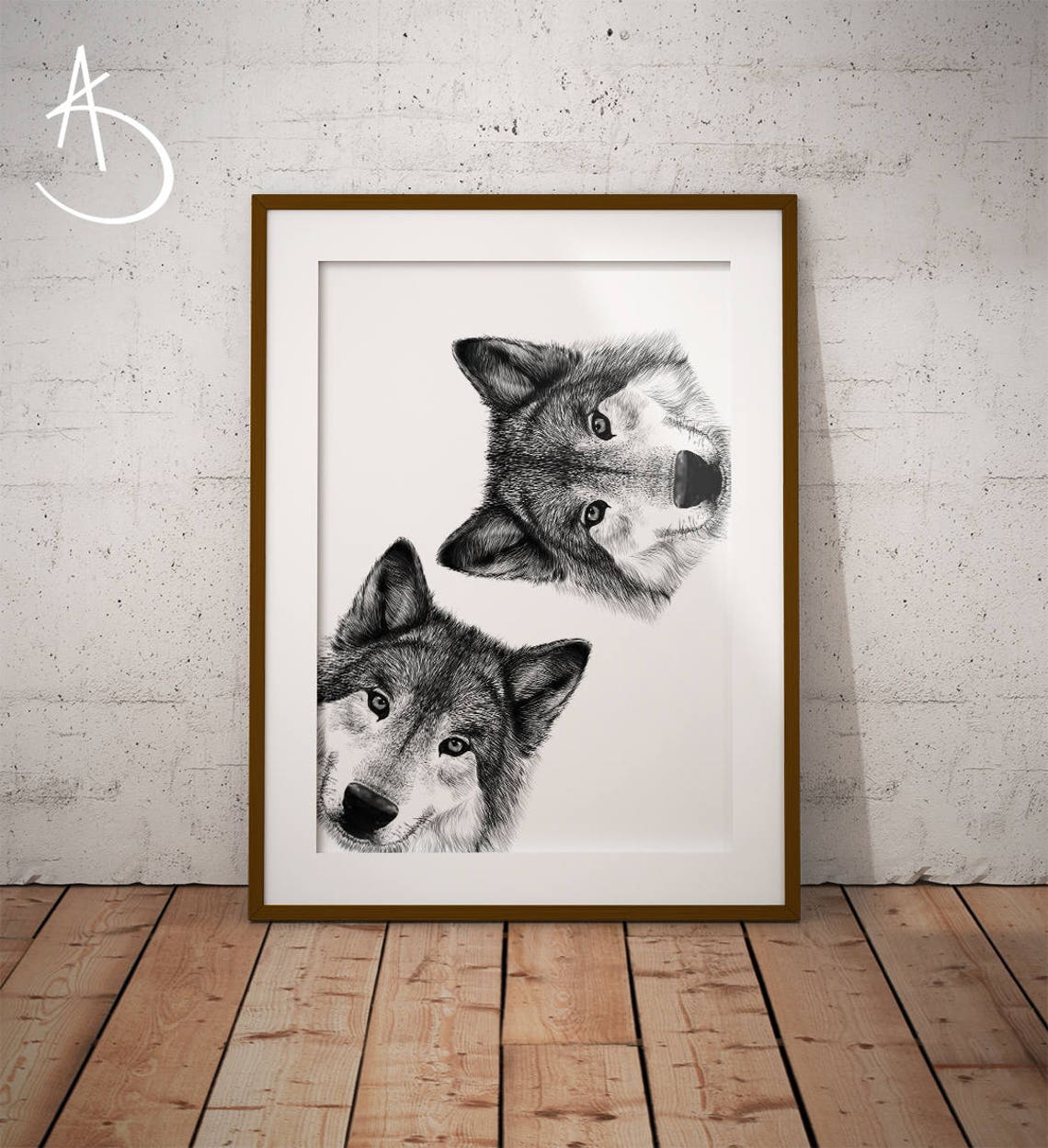 WOLVES PRINT Download Printable Wolves Wall Decor Curious - Etsy