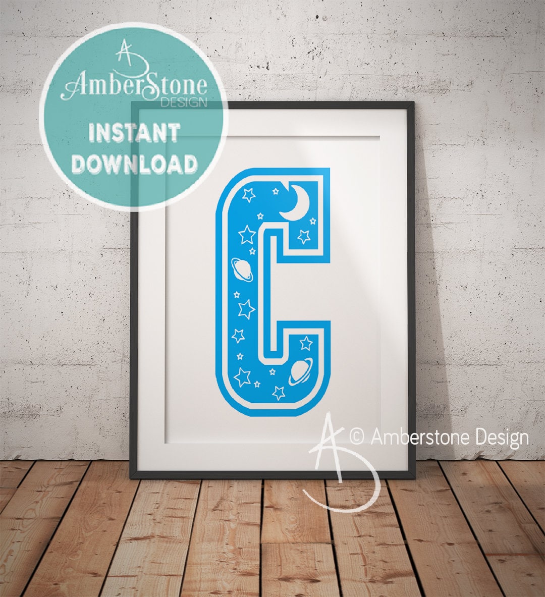 Pink Letter C LETTER C Print Letter C Pink Nursery Girls - Etsy