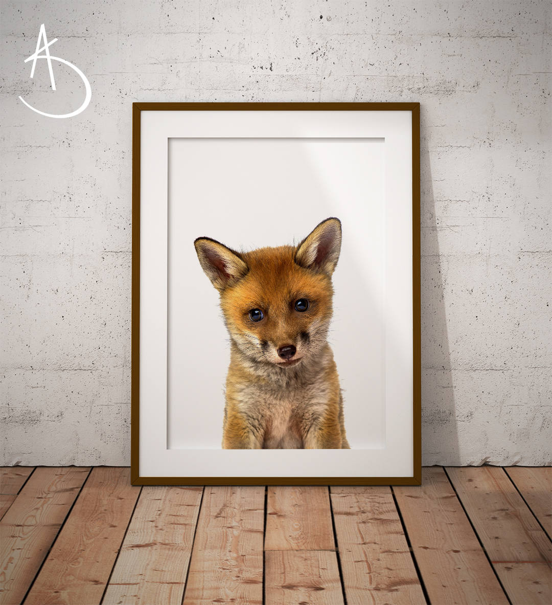 CUTE BABY FOX Print, Fox Printables, Instant Download, Woodland Animals ...