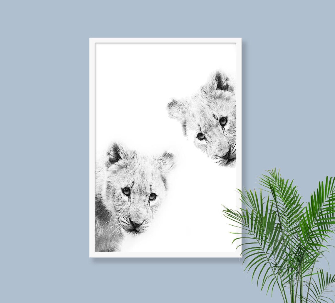 BABY LION Nursery Printables Baby Lion Print Baby Lion | Etsy