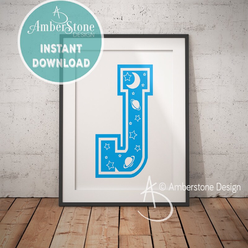 Letter J Monogram - Etsy
