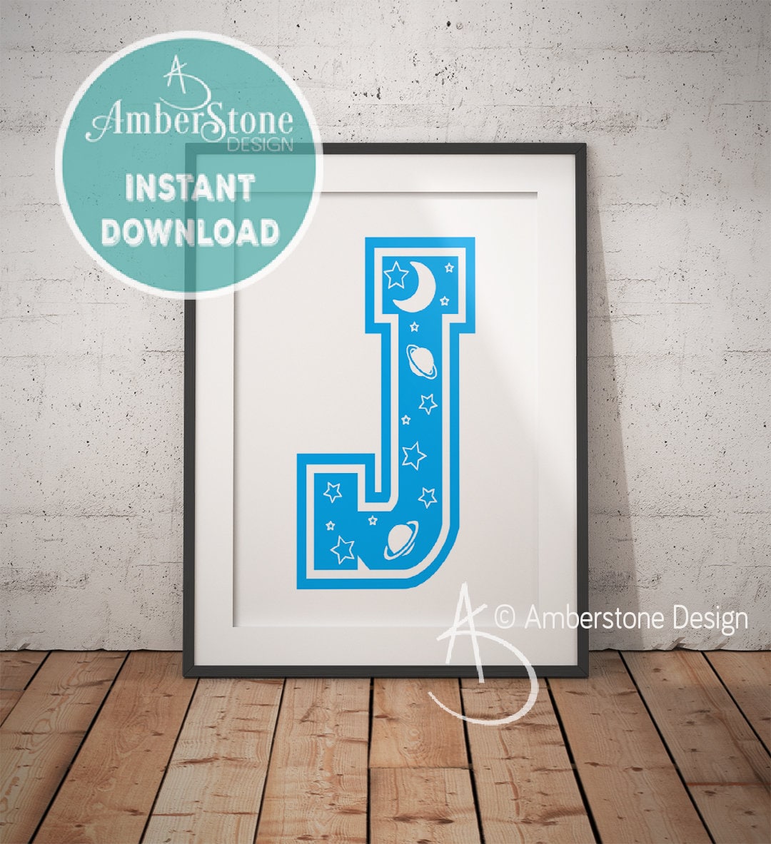 Blue Letter J