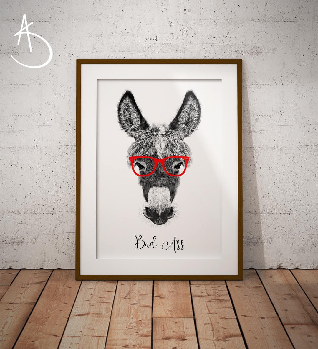 BAD ASS PRINT, Instant Download, Bad Ass Decor, Hipster Bad Ass ...