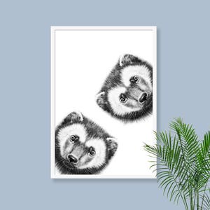 WOLVERINE PRINTS, Instant Download, Wolverine Decor, Cute Animal Print ...
