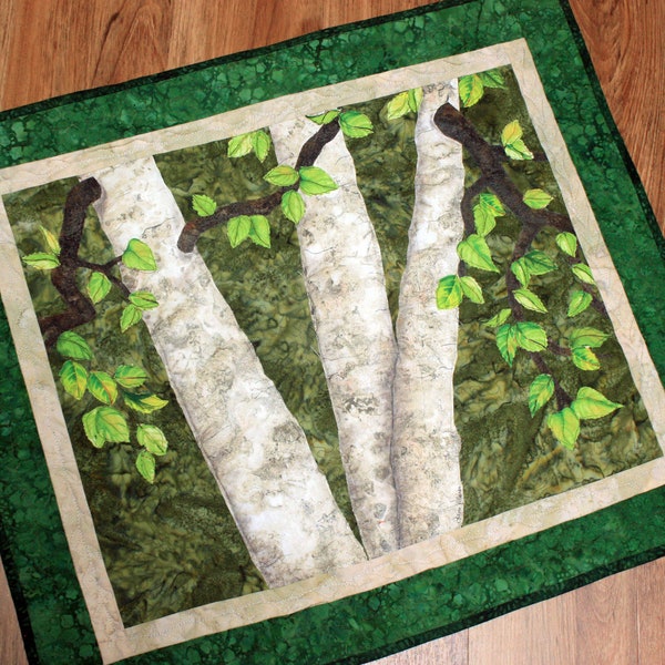 Birch Tree Quilt - Etsy