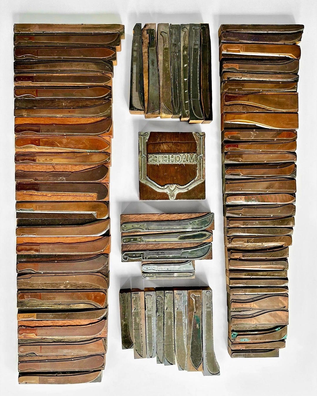 Large Collection of Antique Printer’s Blocks All Featuring Machetes - Etsy