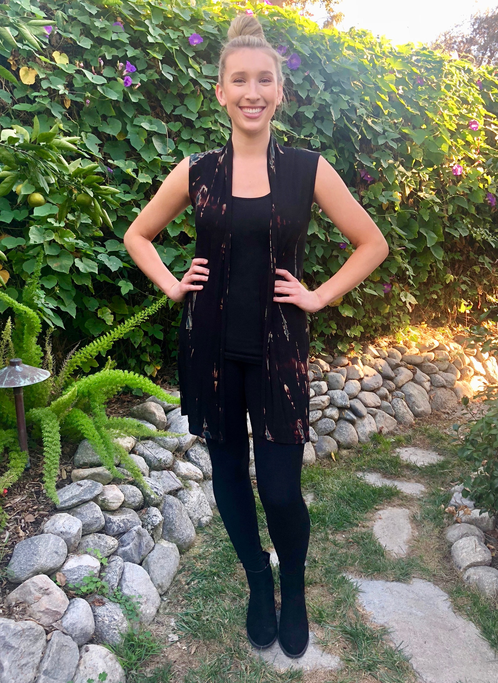 Long Vest Maxi Vest Black Duster Vest Black Vest Maxi Tie - Etsy