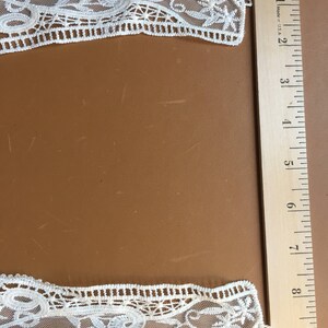 Lot of 3 Lace Insert, Ecru Lace Patch, Net Lace With Embroidery, Poly ...