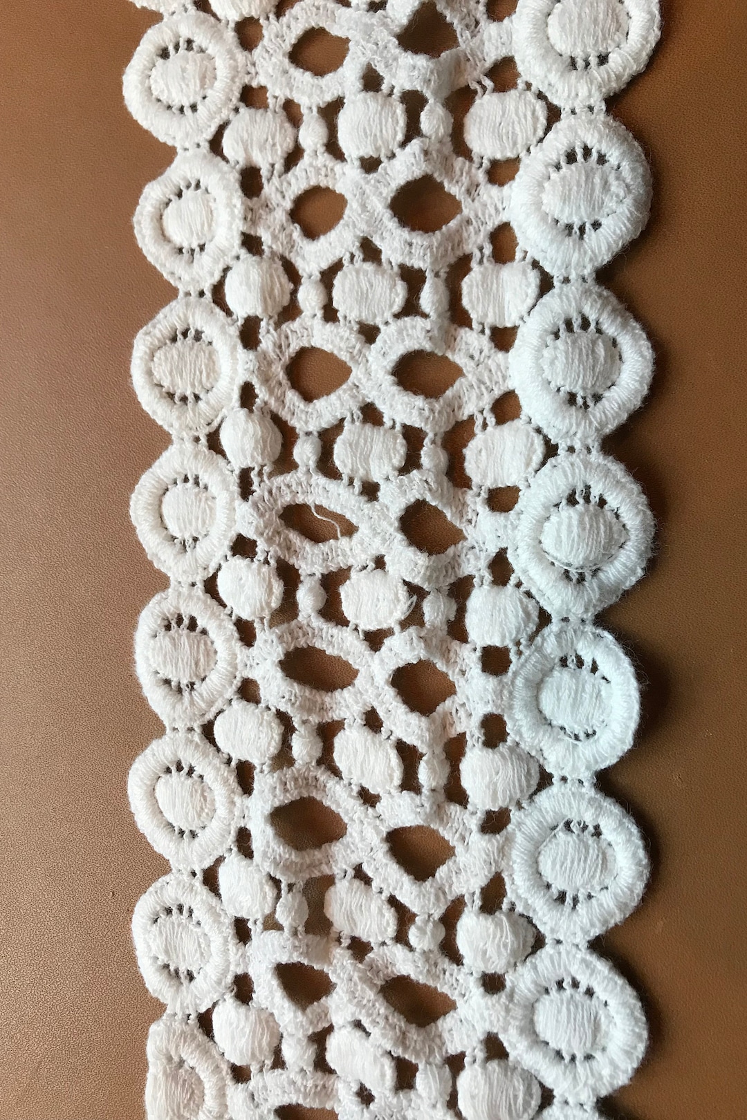 5 Yard Lot, 3 3/4" Lace Trim, White Lace Trim, 2 Scalloped Edges ...