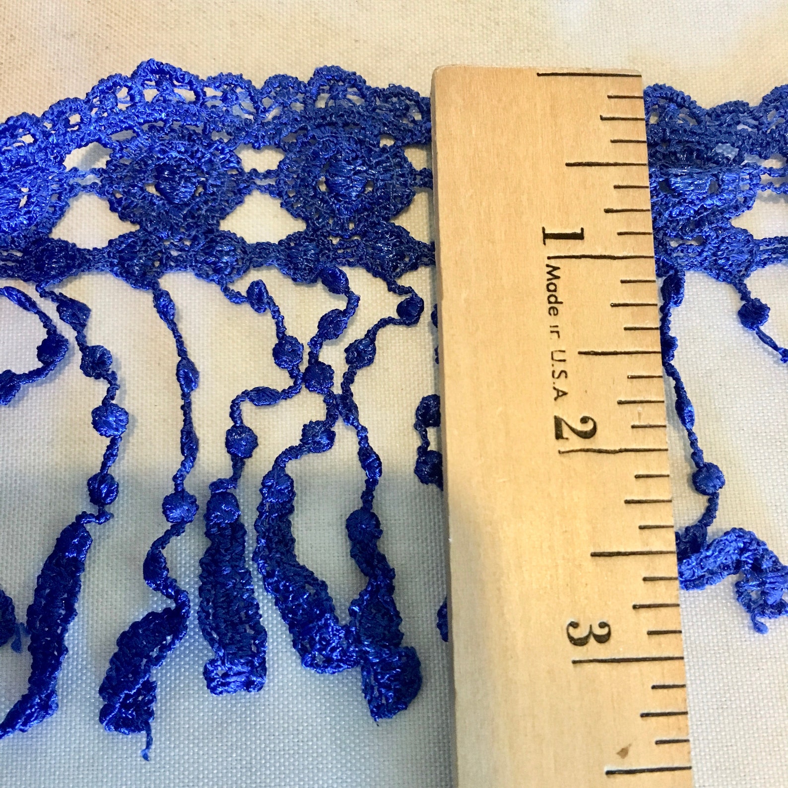 5 Yard Lot 4 Lace Trim Royal Blue Lace Trim 1 - Etsy