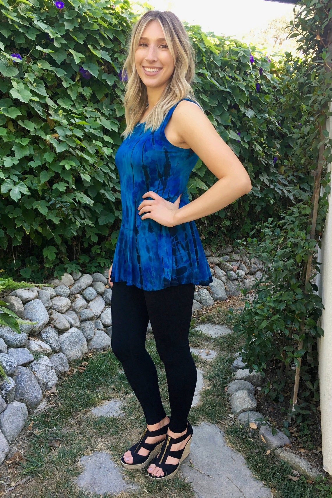 Tank Tops, Tie Dye Tunic, Rayon Tank Top, Women's Tunic Tank Top ...
